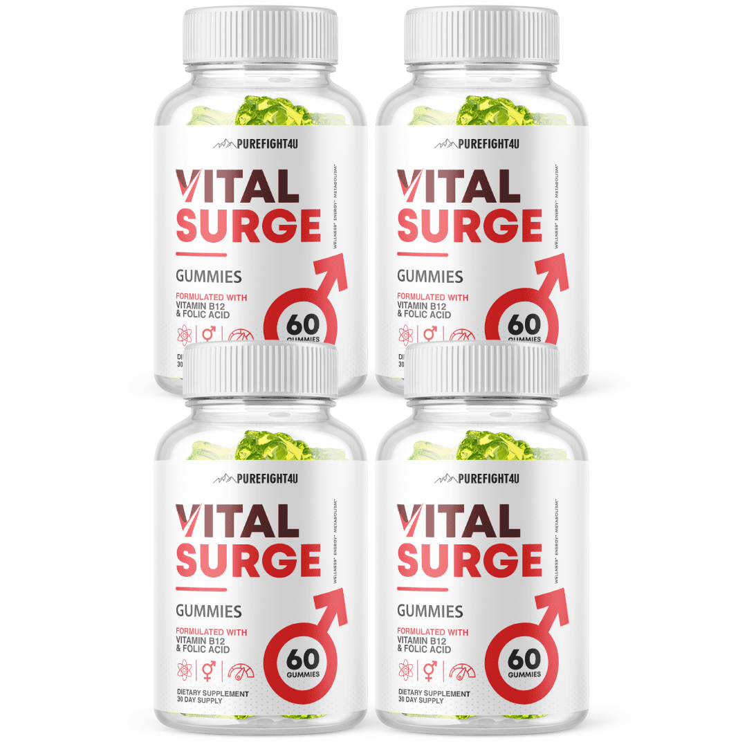4 Bottles Vital Surge Gummies-240 Gummies - Walmart.com