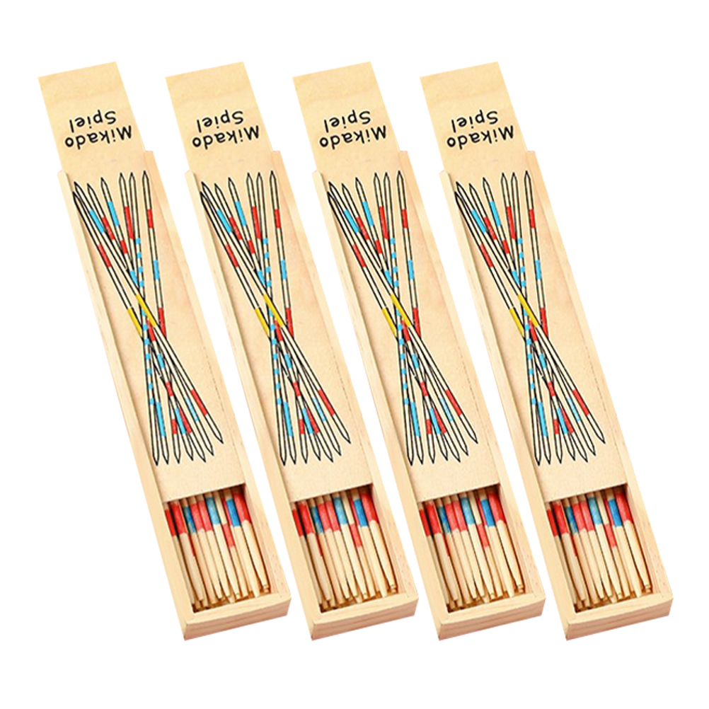 4 Boxes Wood Pick Up Sticks Kids Pick Up Toys Kids Educational Toy ...