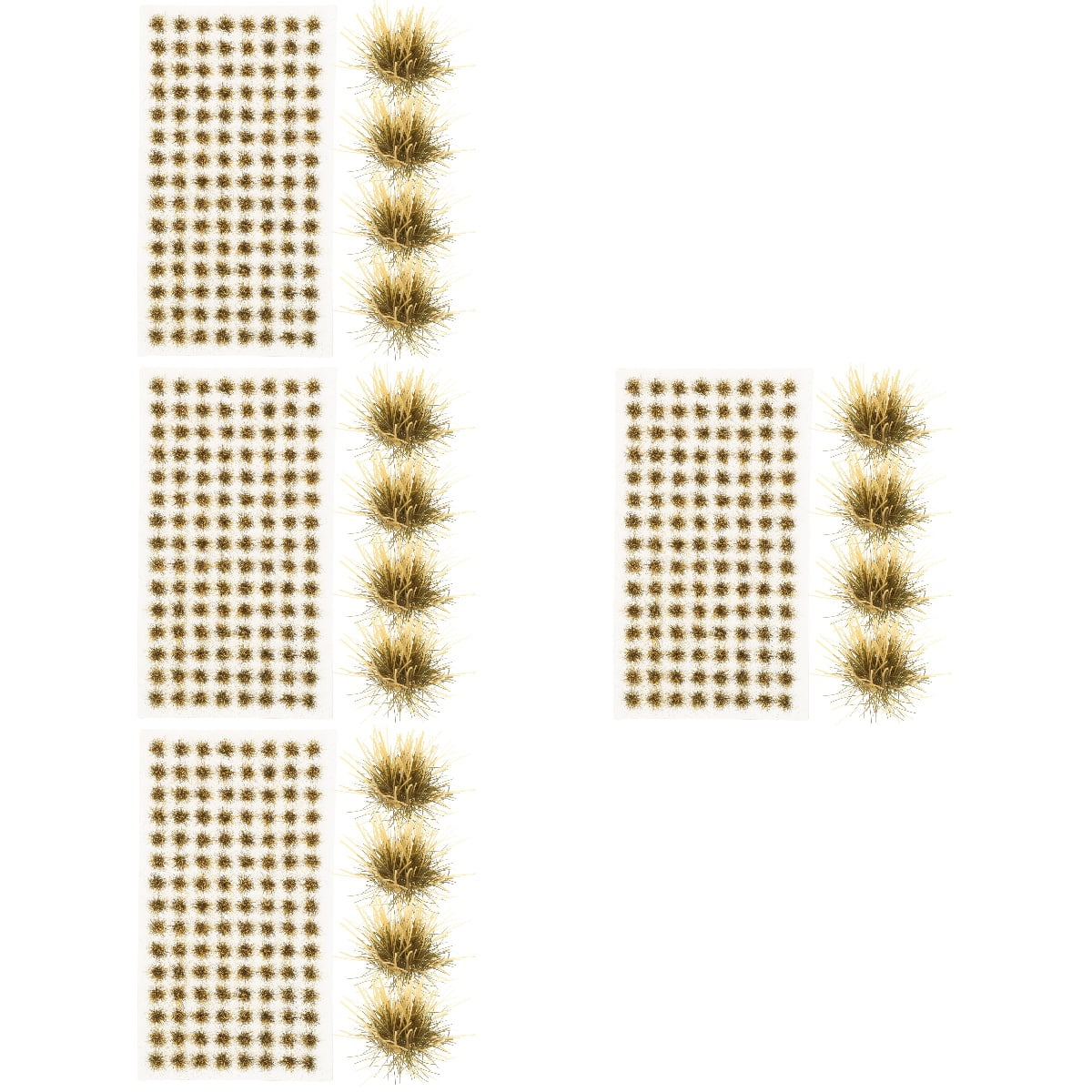 4 Boxes Transparent Simulated Grass for Model Railroad Scenery, Railway ...