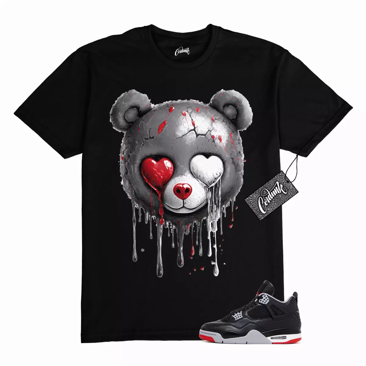 4 Bred Reimagined Cement Grey Varsity Red Summit White Shirt Match SLB ...