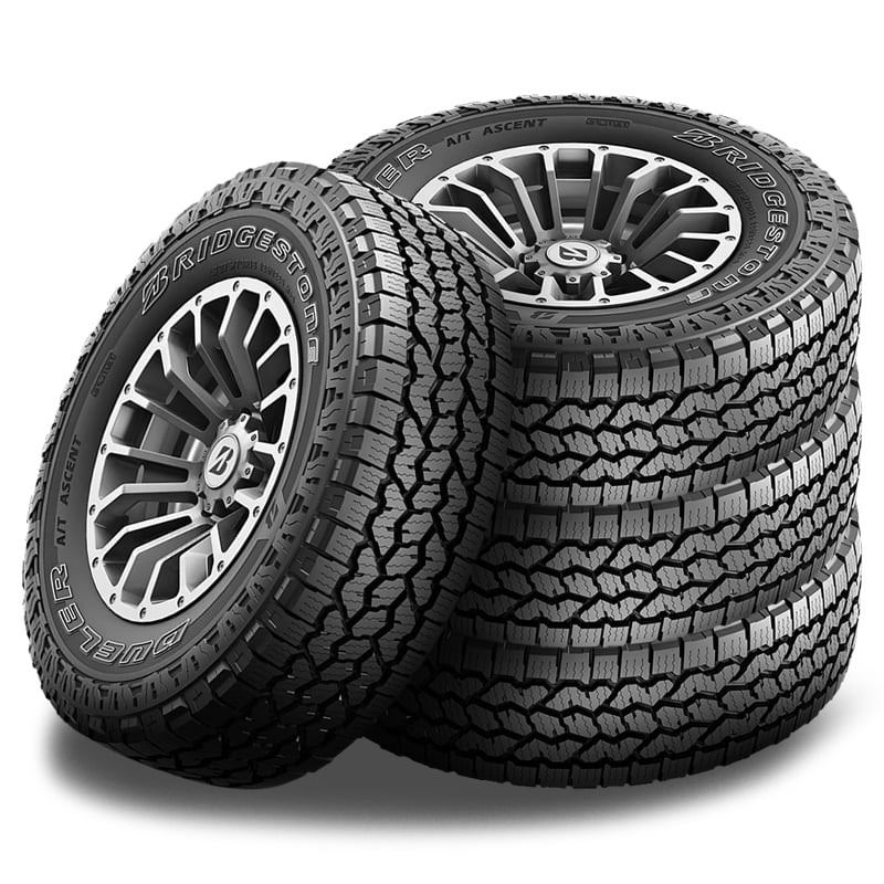 4 Bridgestone Dueler A/T Ascent OWL 265/70R18 116T All Terrain 600AB ...