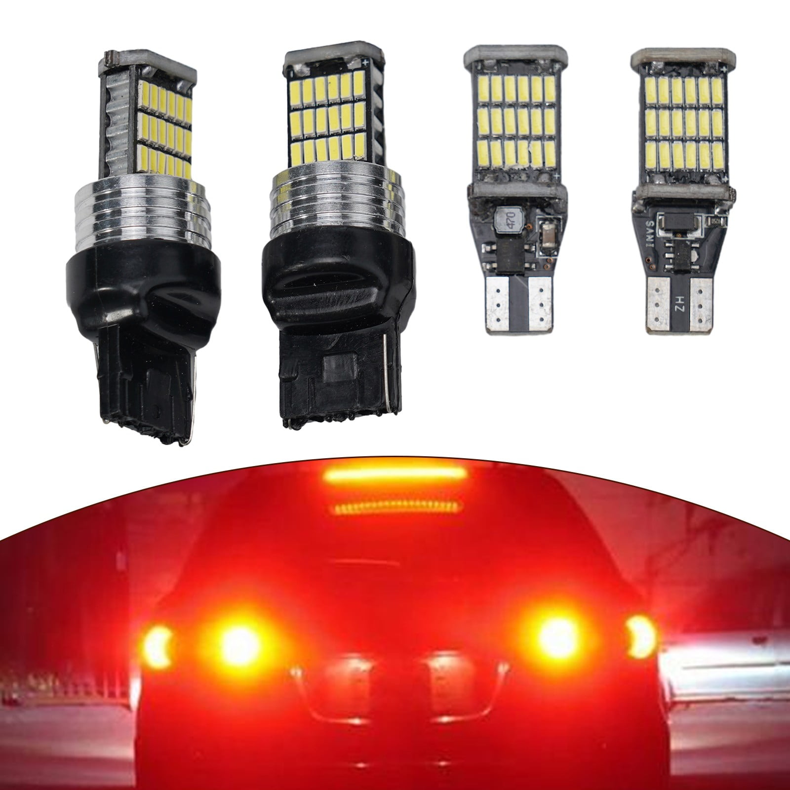 4 Bright White LED Backup Reverse Lights Bulbs For Jeep Grand Cherokee ...
