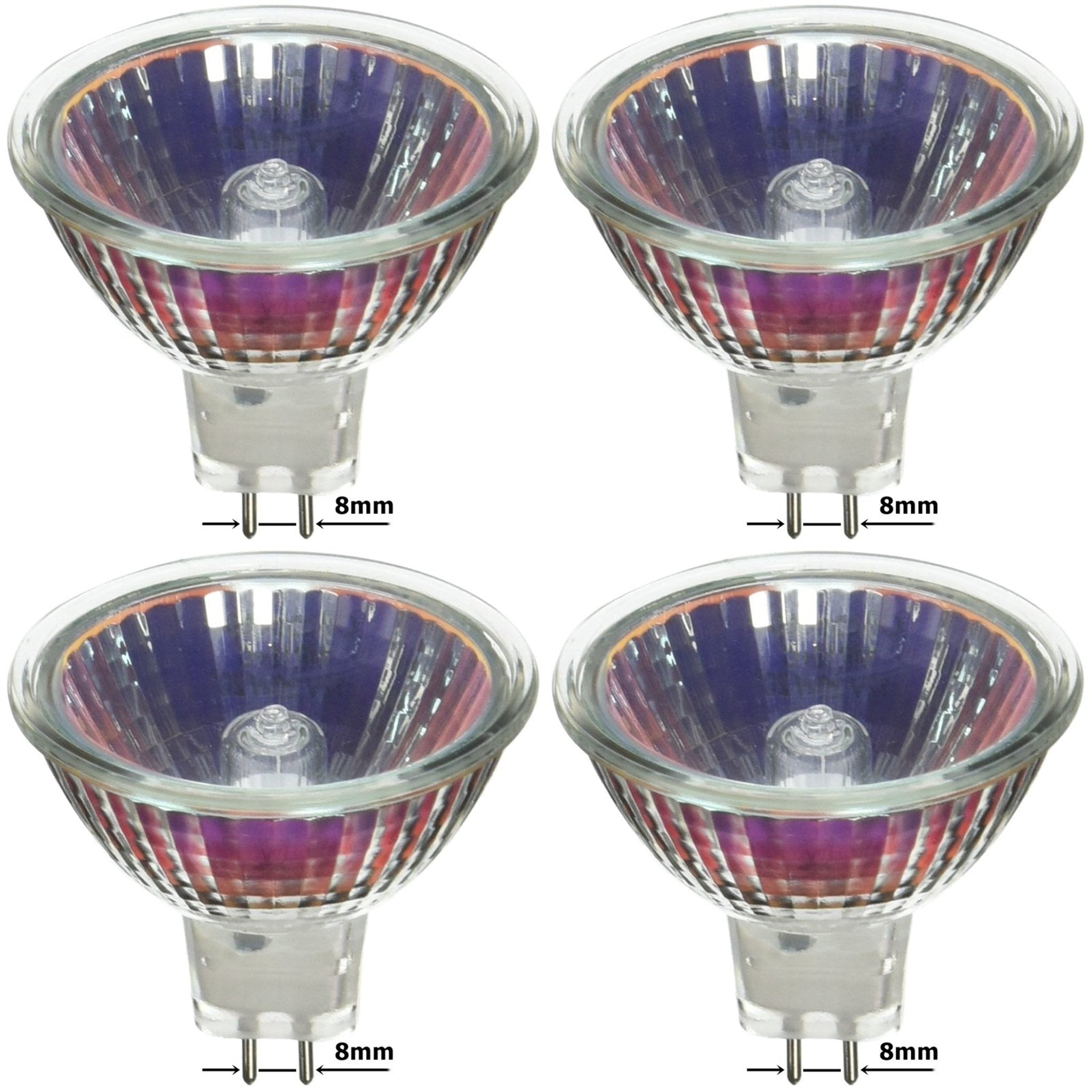 (4)-Bulbs G8 JCDR 120V 20W BI-PIN Clear 120Volts 20Watt GU8 20 Watts ...