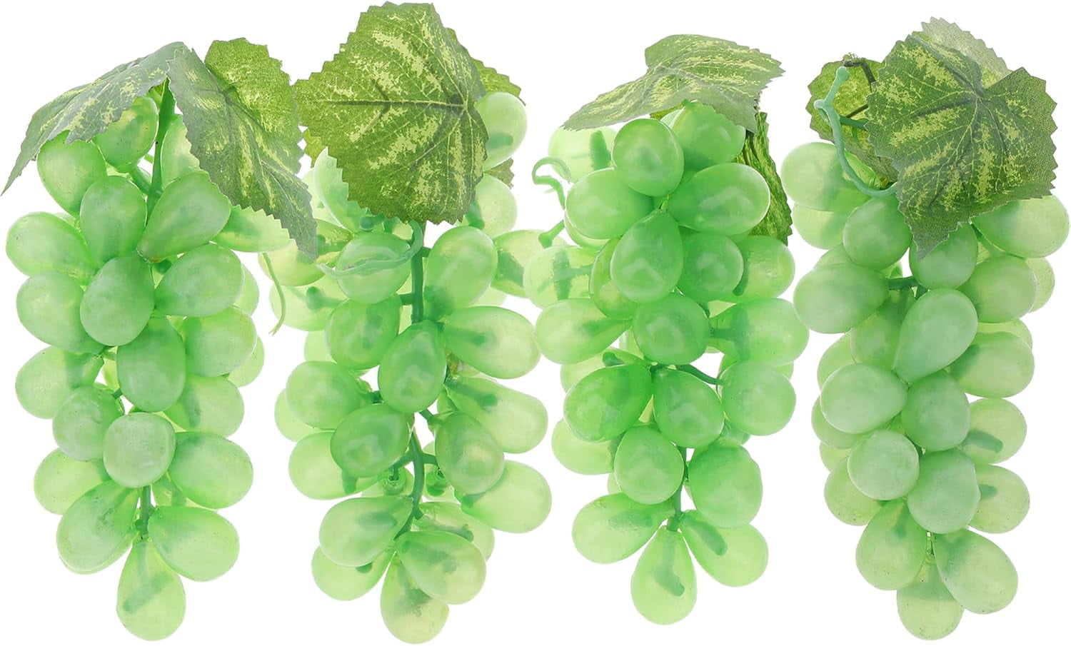 4 Bunches Artificial Plastic Fake Black Grapes with Vines Garland ...