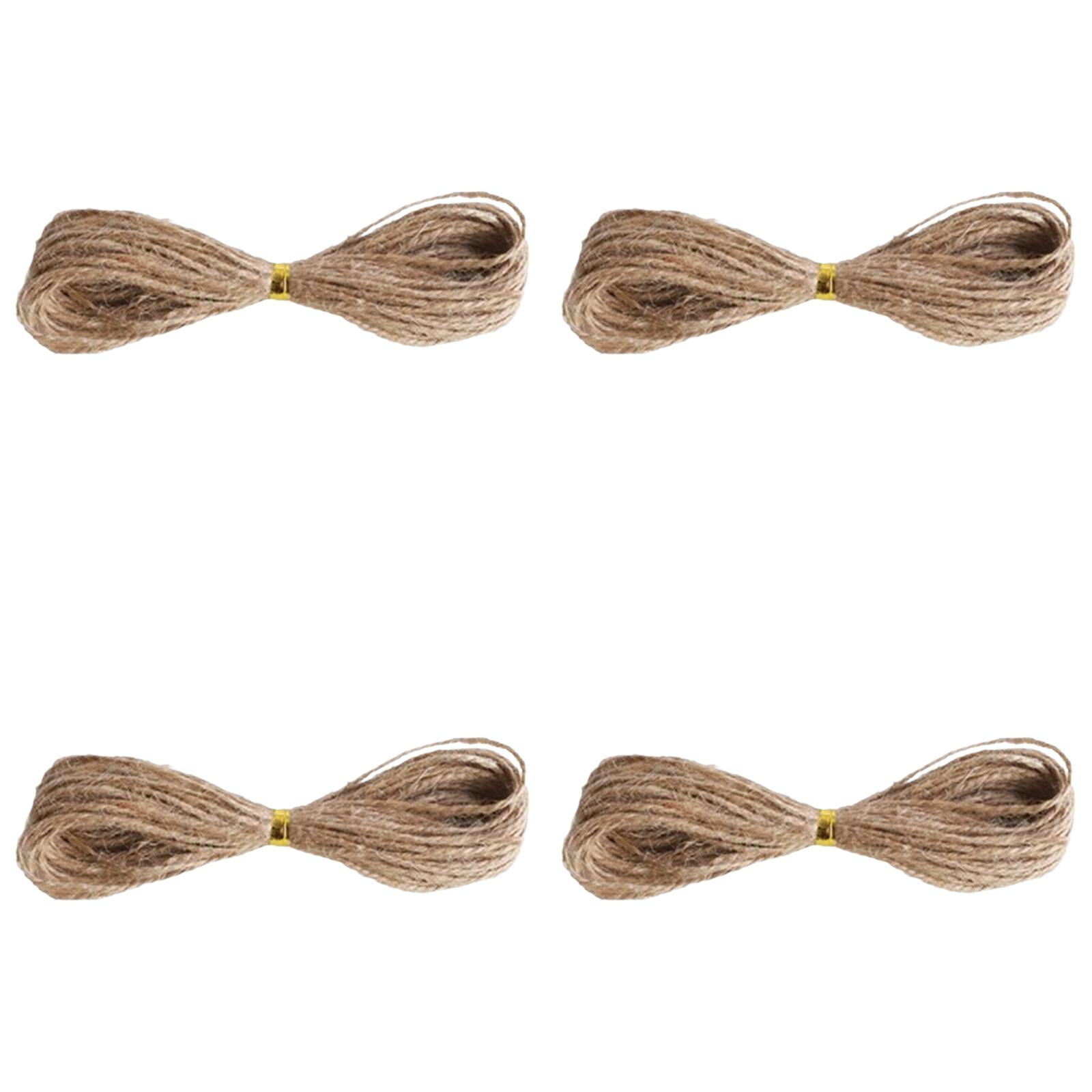 4 Bundles Natural Jute String Roll,Natural Jute Twine Long Twine String ...