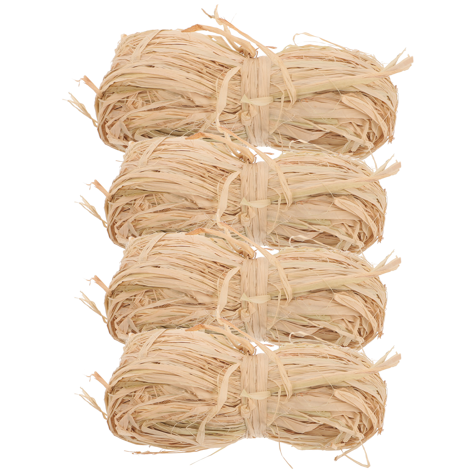 4 Bundles Raffia Rope Christmas Craft Ribbon Yarn Wedding Items Basket ...