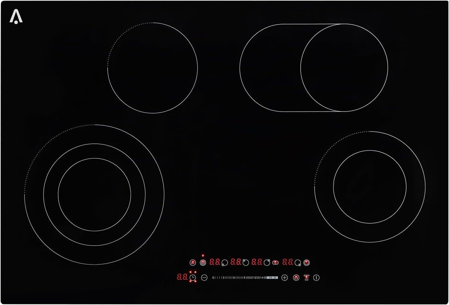 4 Burner Electric Cooktop, 30" Built-In Electric Cooktop, Radiant ...
