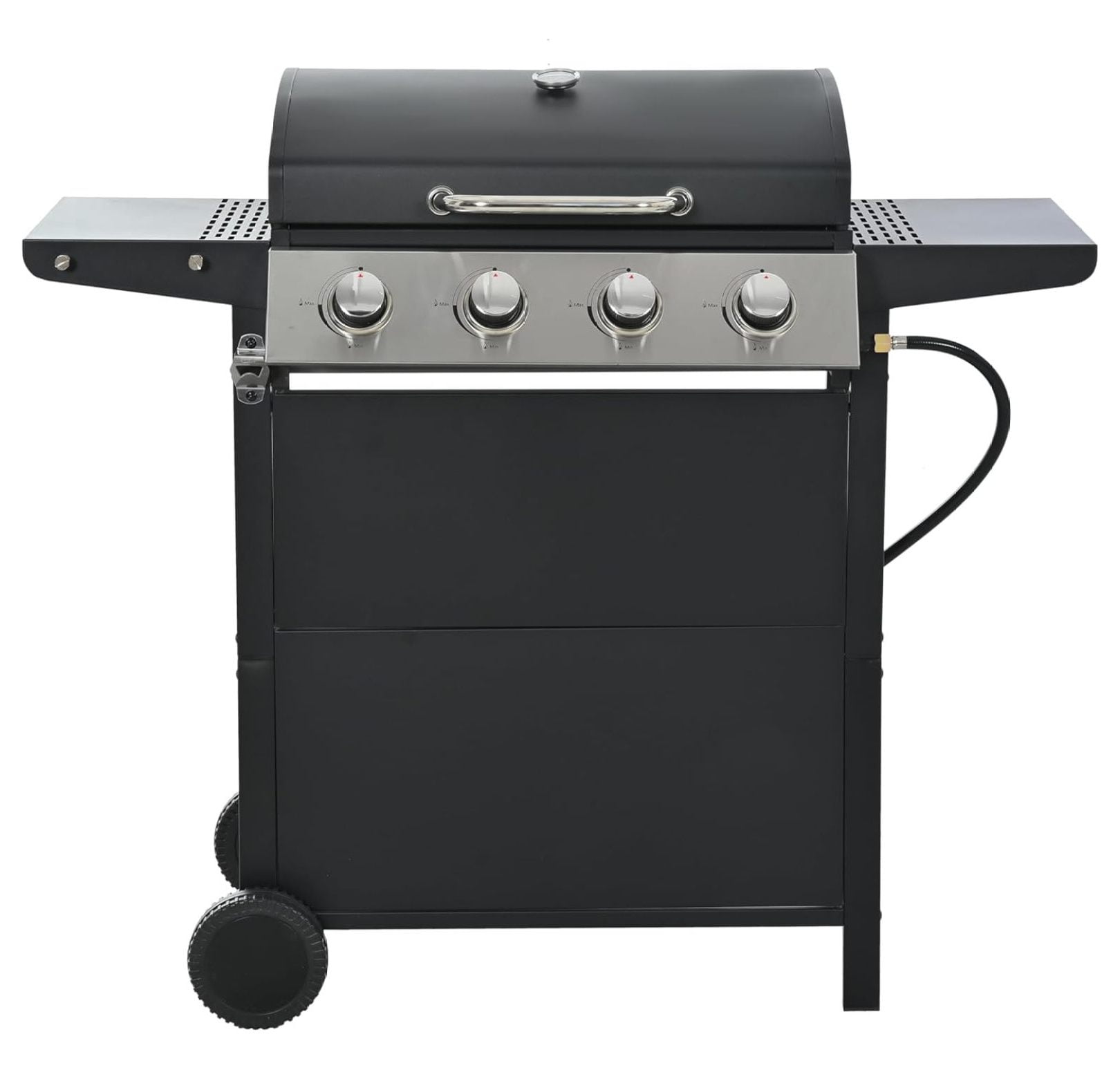 4 Burner Propane Gas BBQ Grill, Outdoor Stainless Steel Grills with ...