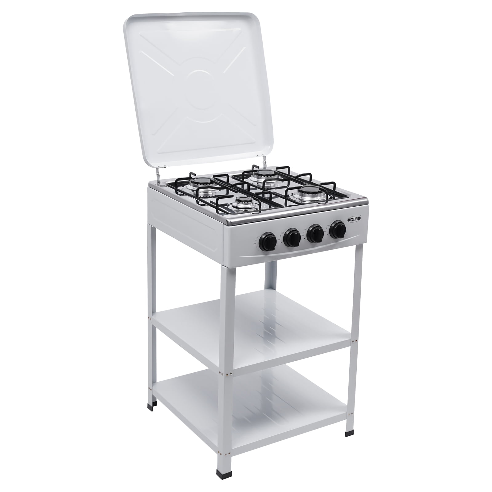 4 Burner Propane Gas LNG Fuel Camping Stove Stainless Steel Outdoor ...