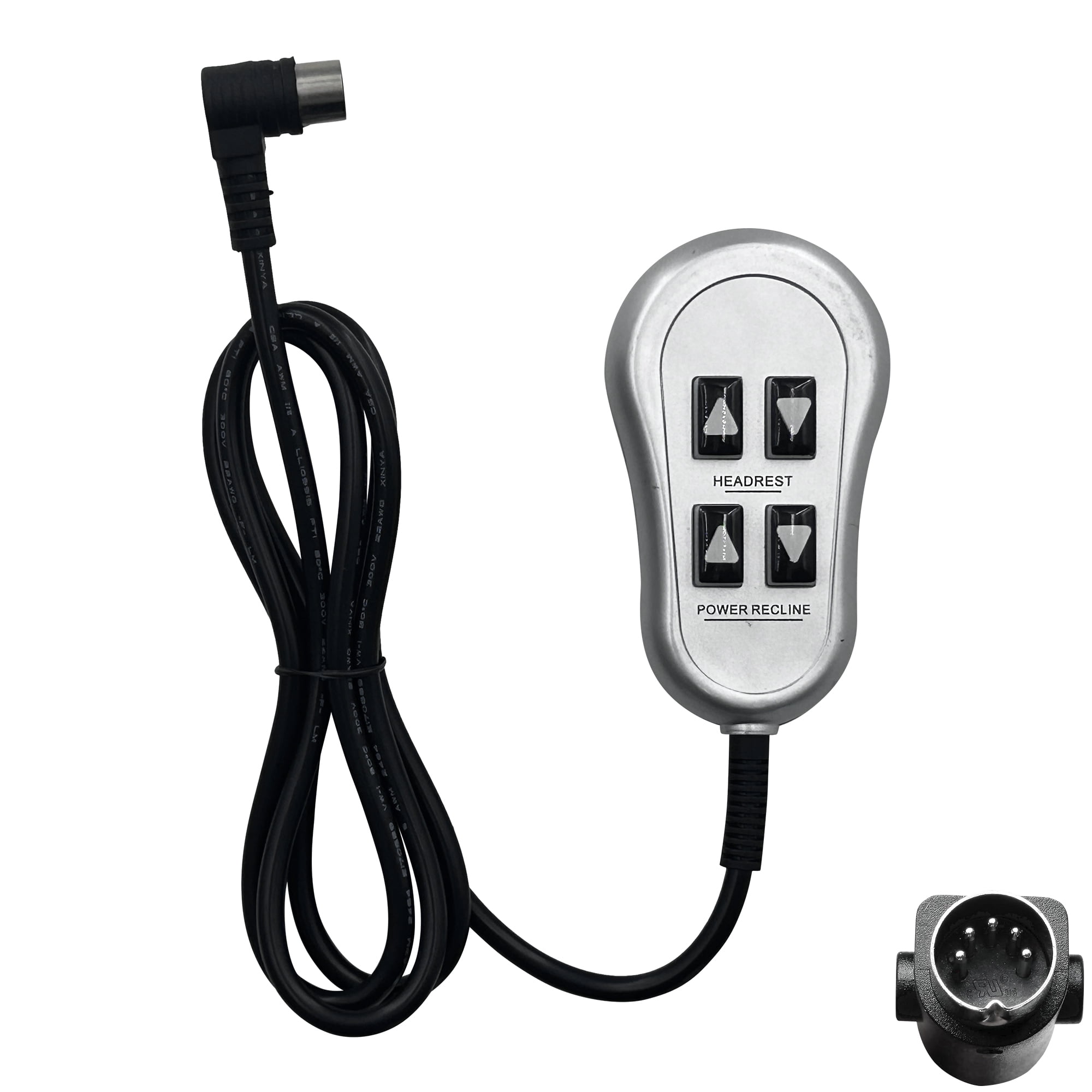 4 Button 5 Pin Remote Control Mulin Model MLSK13-B3 for Power Recliner ...