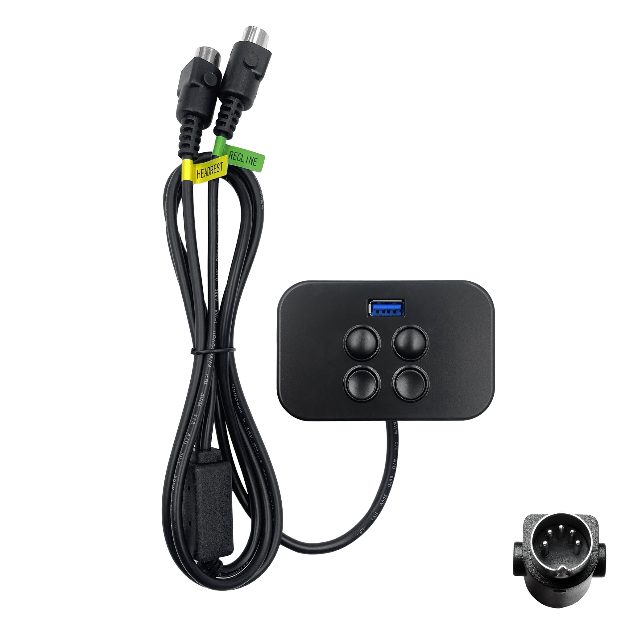 4 Button 5 Pin Switch Hand Control Model DL-SK-156 Replacement with USB ...