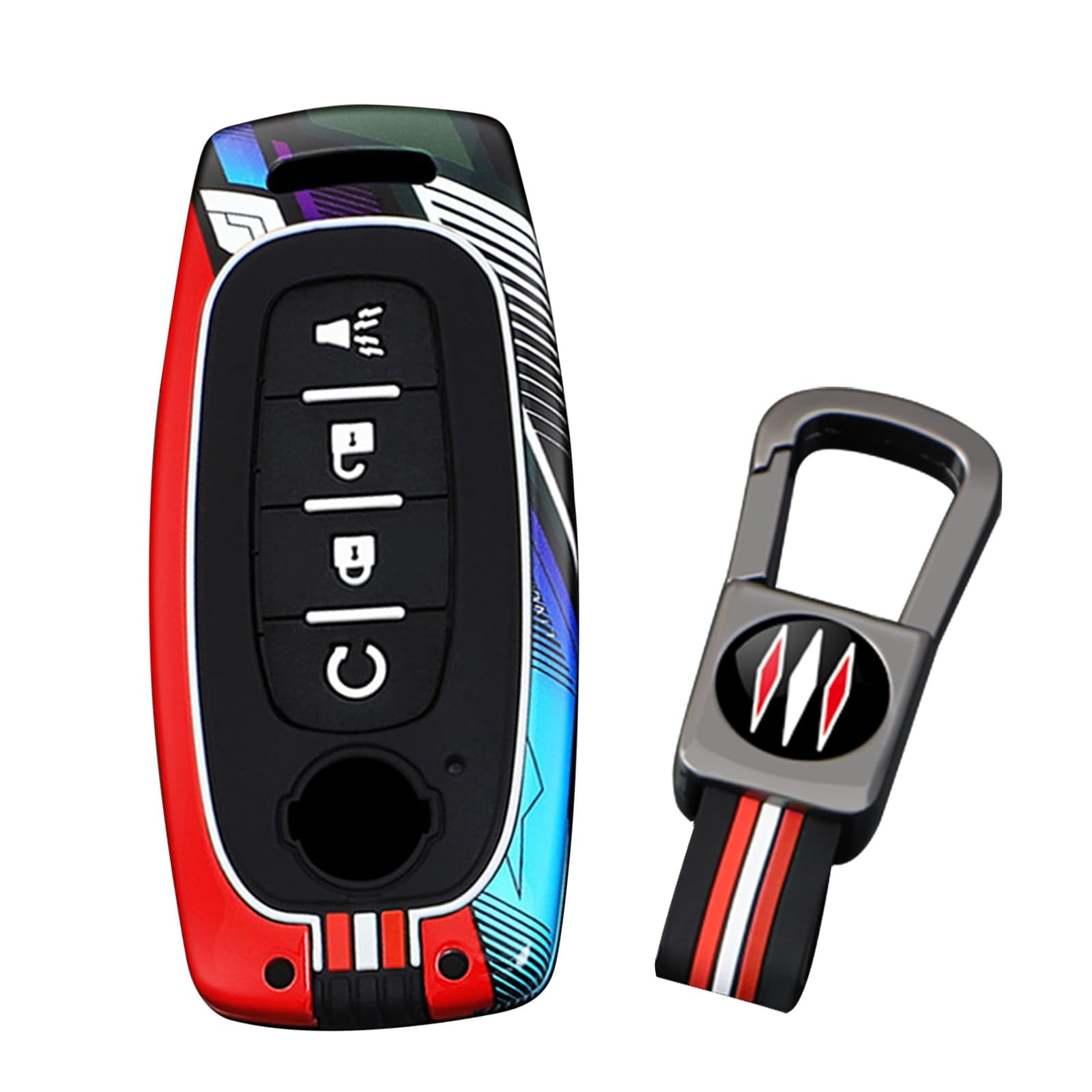4-Button Key Fob Cover Fit for Nissan Ariya 2024,Colorful Painted Car ...