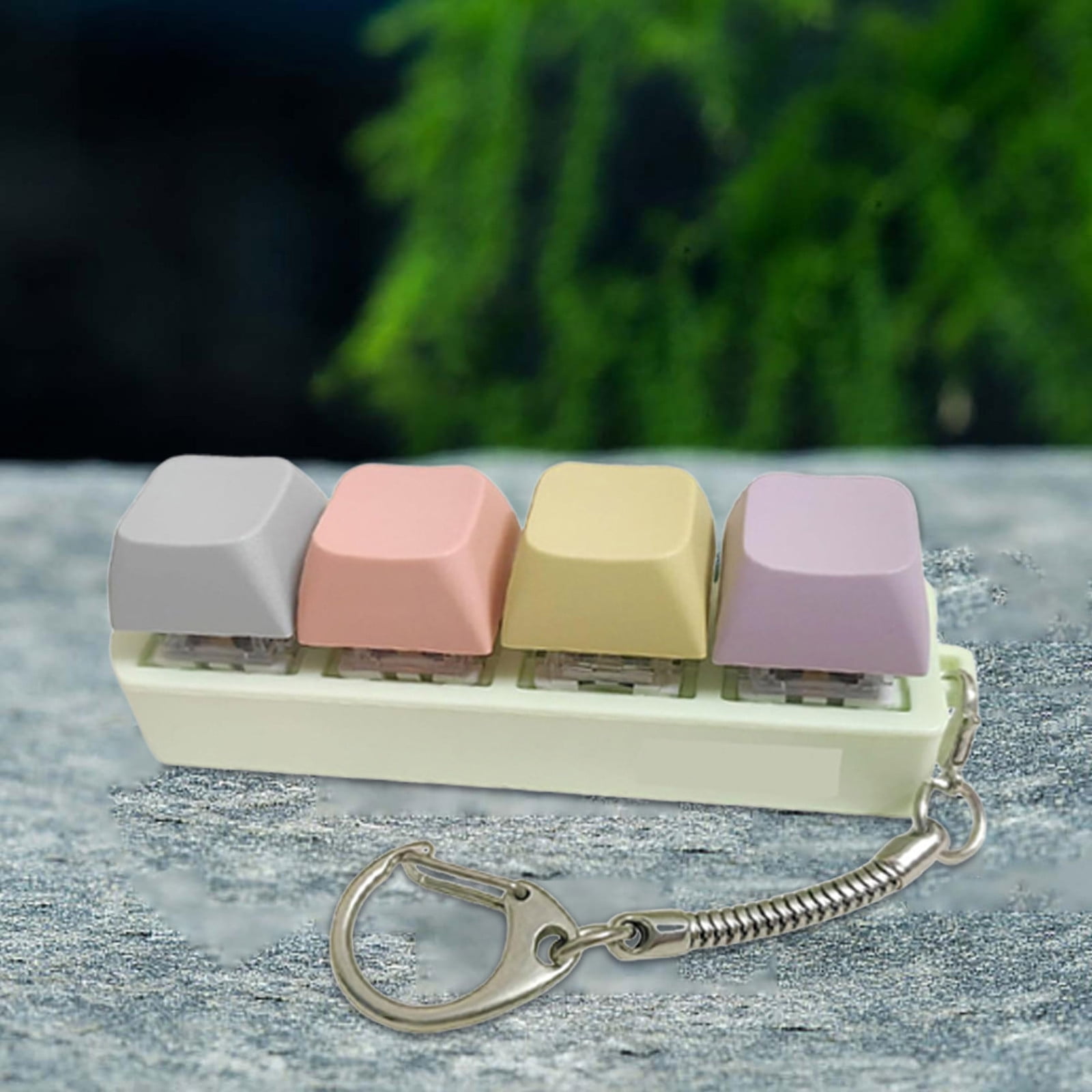 4-Button Mechanical Keyboard Keychain Quiet Button Clicker Anxiety ...