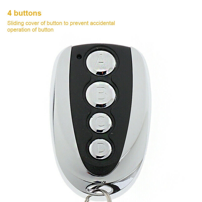 4 Buttons 433MHz Electric Cloning Gate Garage Door Open Remote Control ...