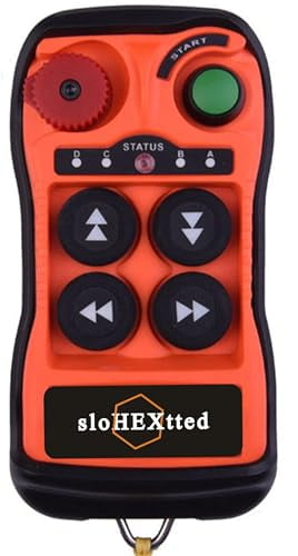 4 Buttons Industrial Wireless Remote Transmitter for Electric Chain ...