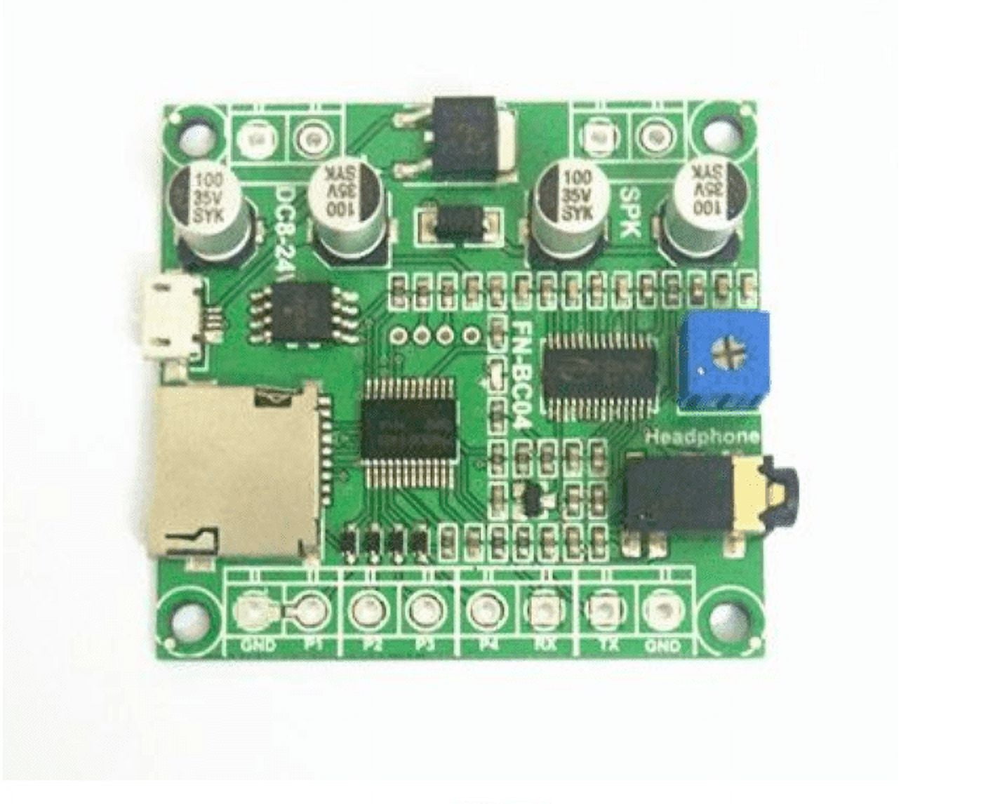 4 Buttons Triggered MP3 Player Board with 10W Amplifier and Solder Pads ...