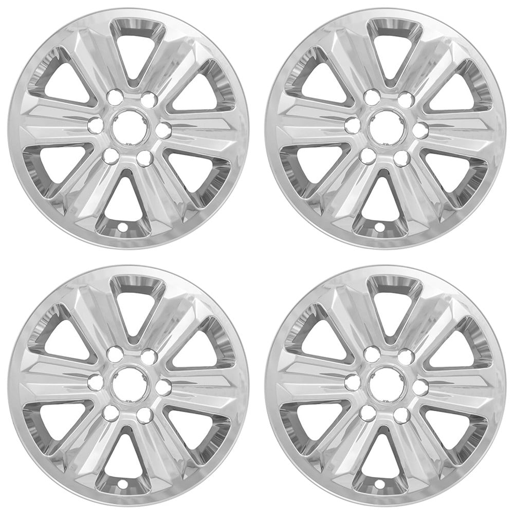 4 CHROME 17" Alloy Wheel Skins Full Covers hubcaps for 2015-2020 Ford ...