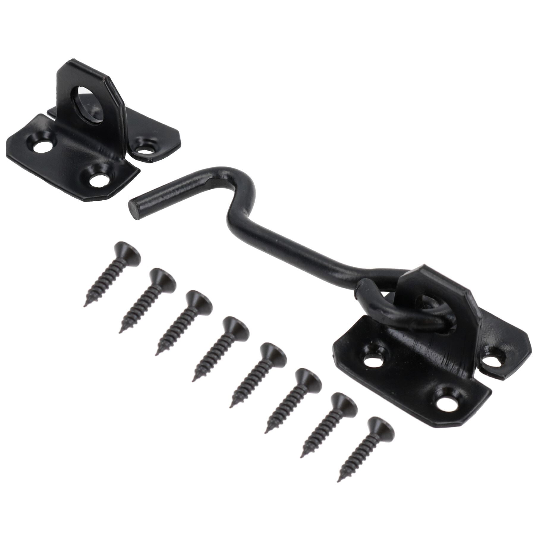 4” Cabin Hook Eye Latch Lock Catch Hold Back For Sheds Gates Hatches ...