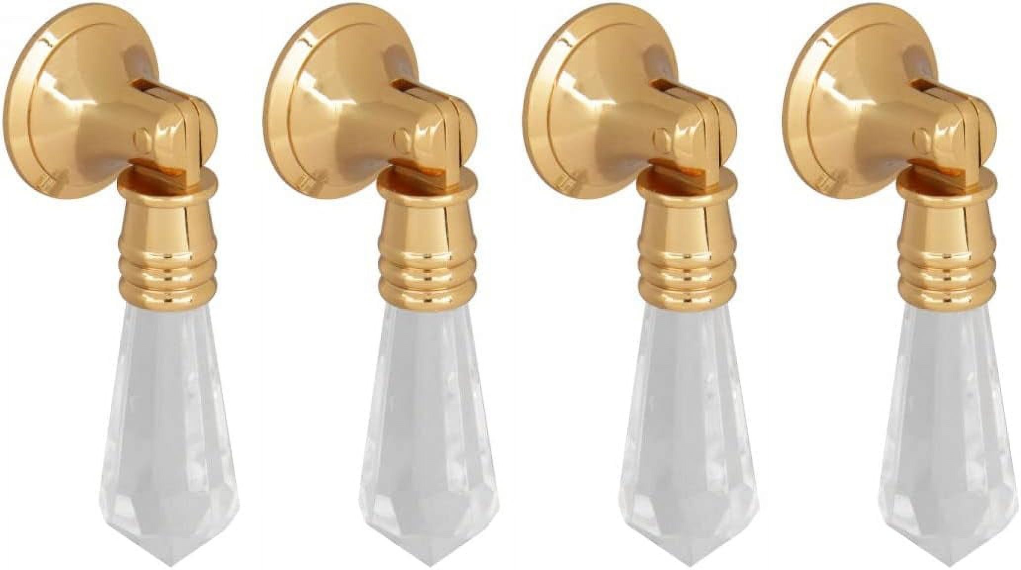 4 Cabinet Pulls Clear Acrylic Drop 3/4" D Backplate | Renovator's ...