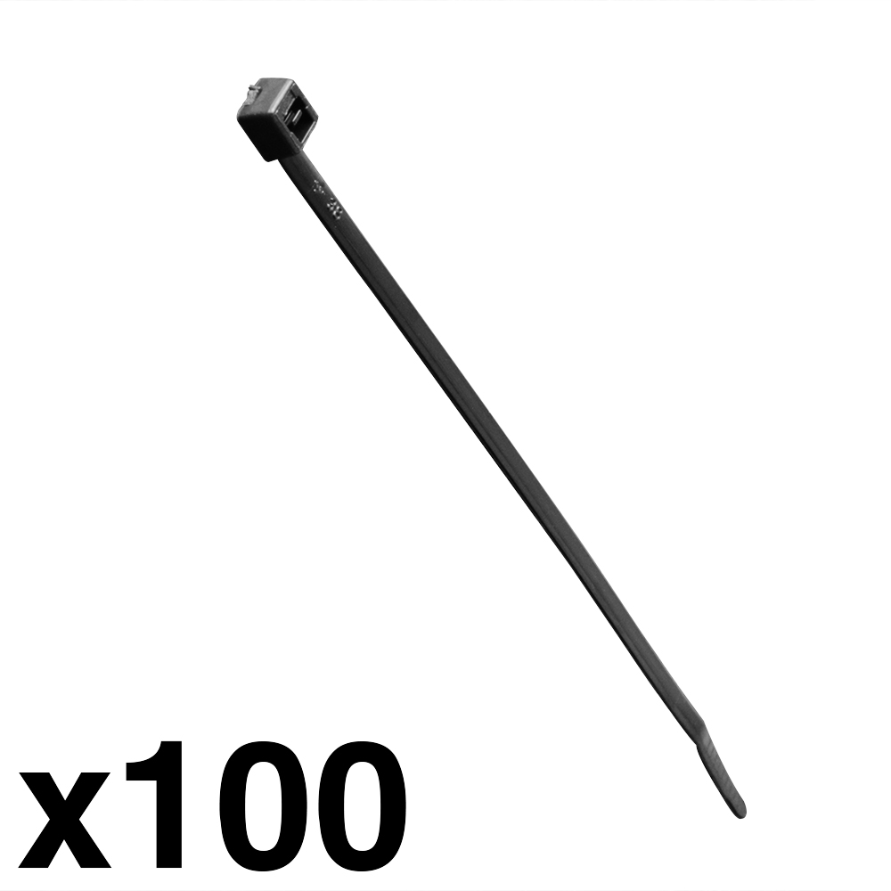 C2G 4in Cable Tie Multipack (100 pack) - Black (TAA Compliant ...