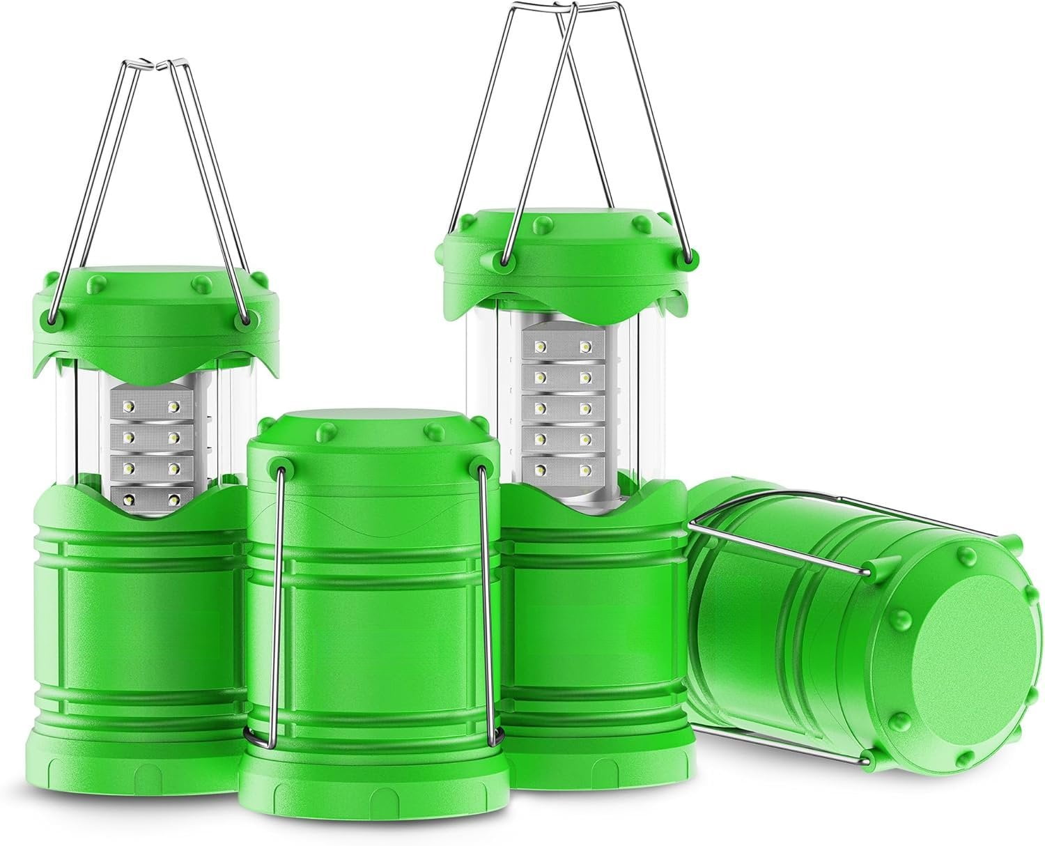 4 Camping Lanterns, Camping Lights Collapsible Flashlight Portable ...
