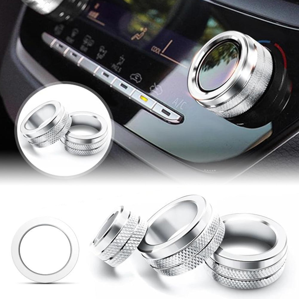 4* Car Air Conditioning Mirror Knob Cover Car AC Control Switch Button ...