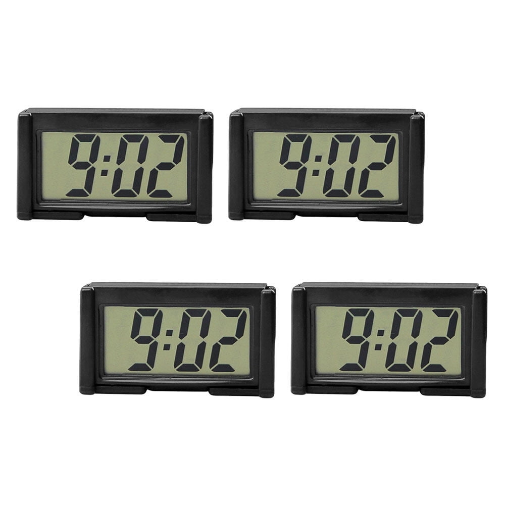 4 Car Dashboard Digital Clock Led Table Digital Clock Car Clock Vehicle ...