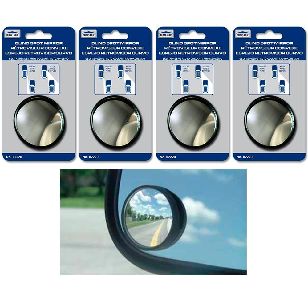 4 Car Side View Convex Mirror 2" Wide Rear Blind Spot Stick On Anti ...