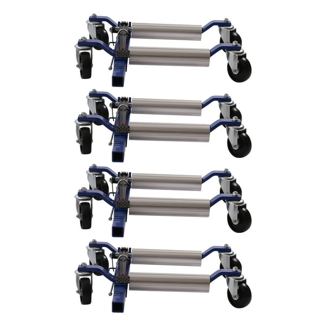 4*Car Wheel Dolly, Heavy Duty Self Loading Dolly with Ratcheting Foot ...