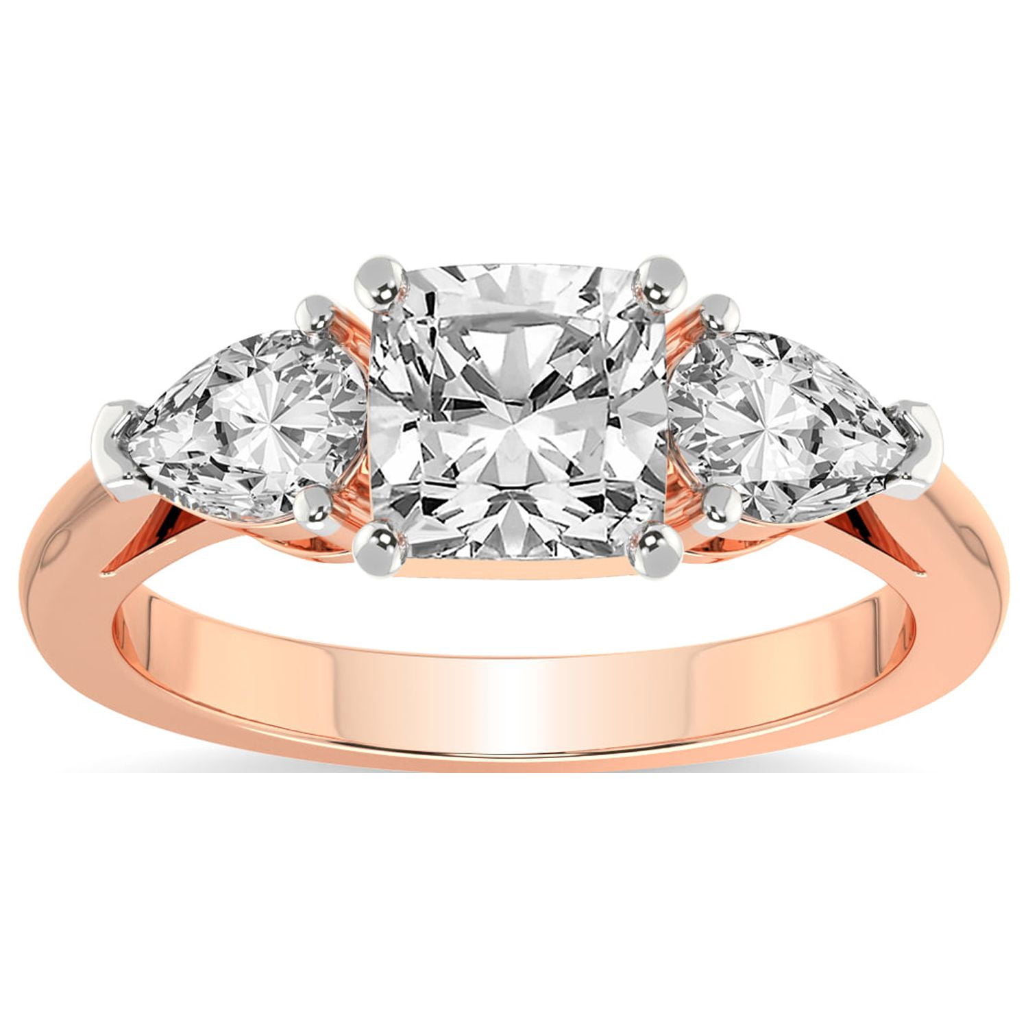 IGI Certified 4 Carat Cushion Shape Lab Grown Diamond Engagement Ring ...