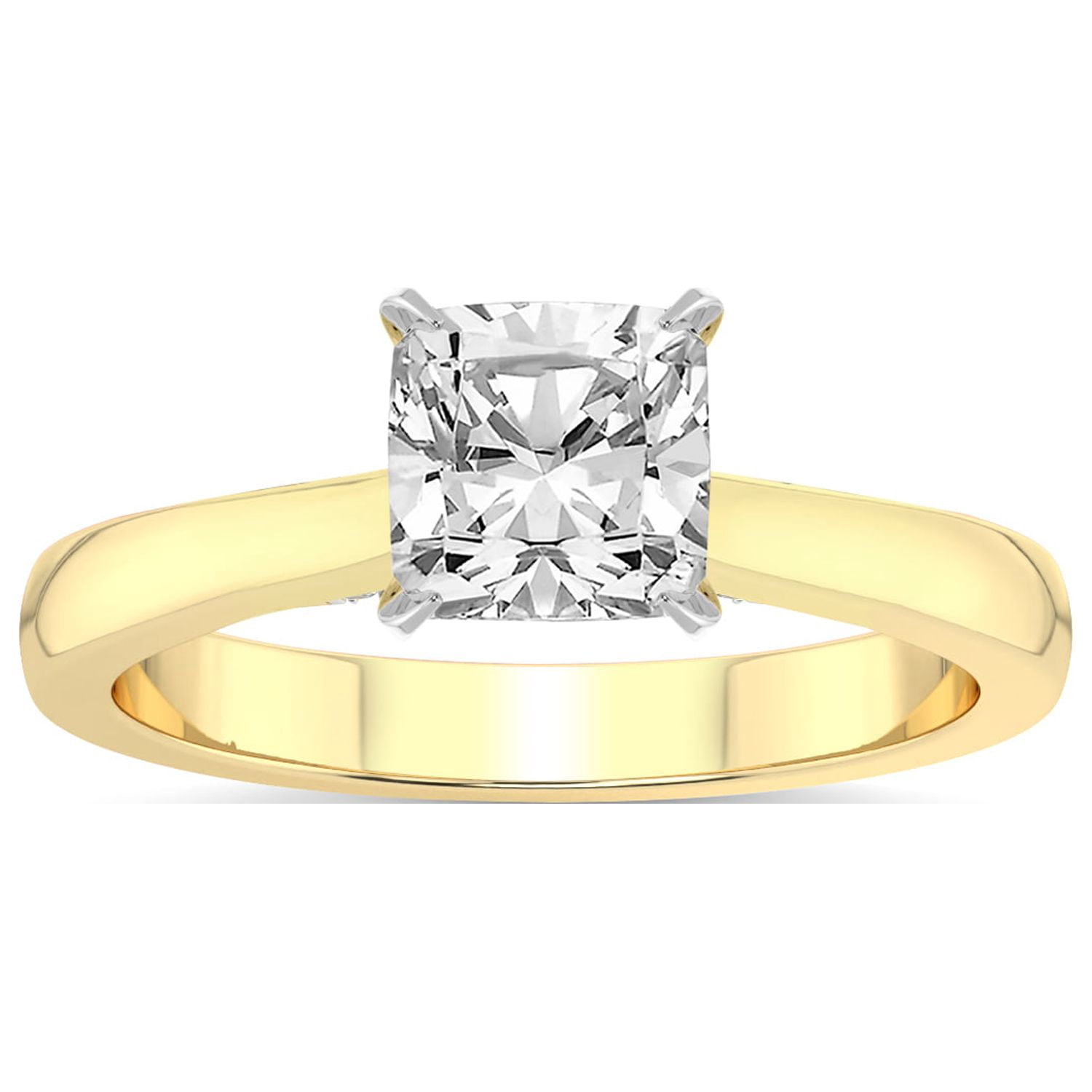 4 Carat IGI Certified Cushion Shape Lab Grown Diamond Engagement Ring ...