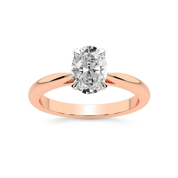 4 Carat IGI Certified Oval Shape Lab Grown Diamond Engagement Ring ...