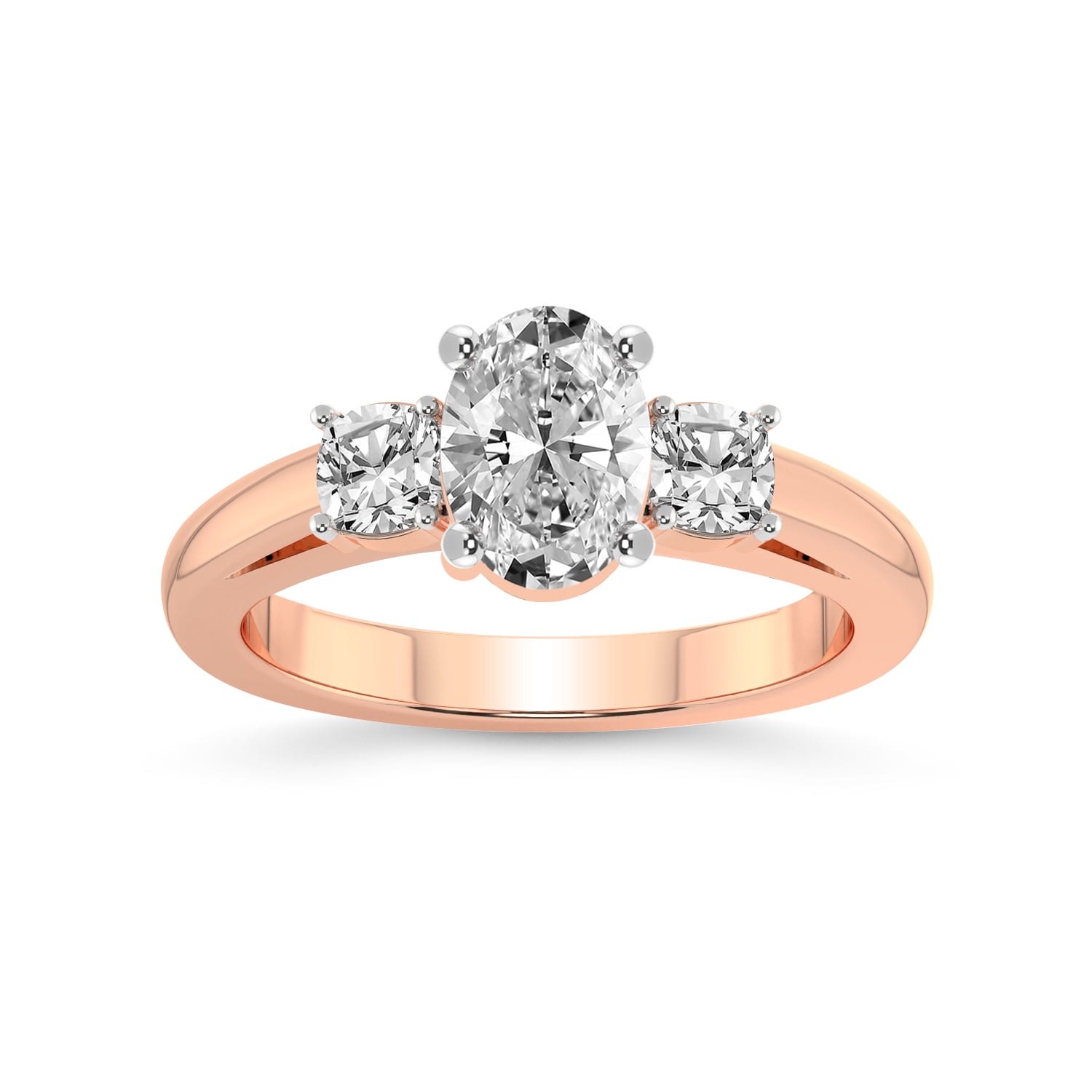 4 Carat IGI Certified Oval Shape Lab Grown Diamond Engagement Ring ...