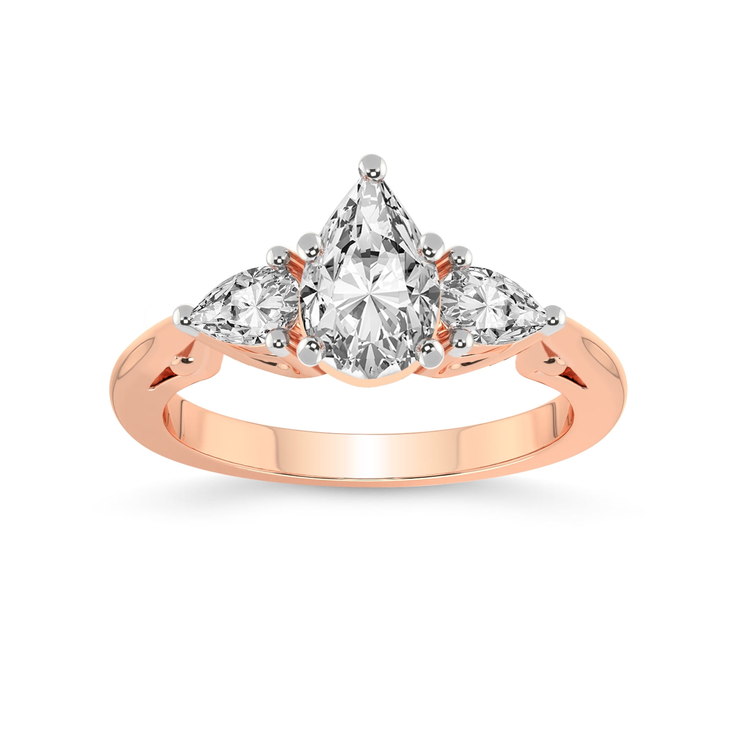 4 Carat IGI Certified Pear Shape Lab Grown Diamond Engagement Ring ...