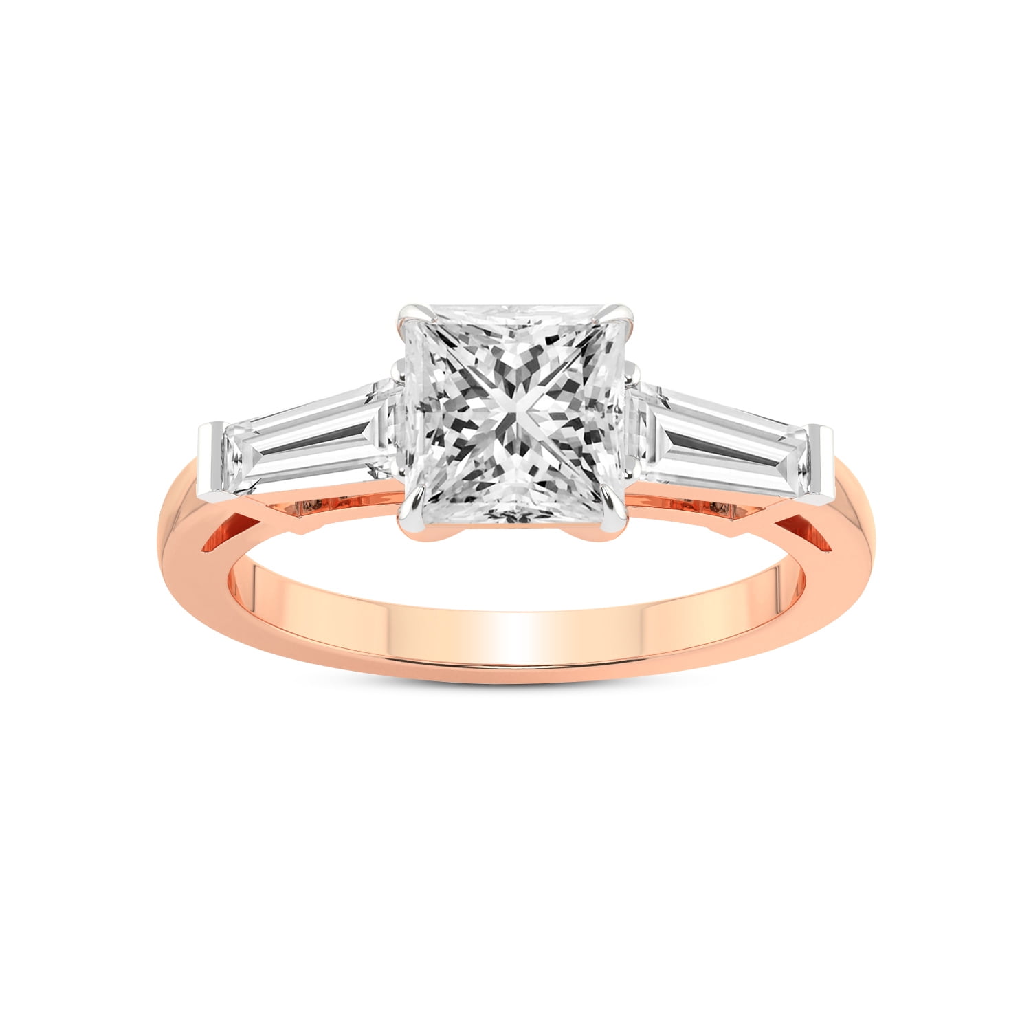 4 Carat IGI Certified Princess Shape Lab Grown Diamond Engagement Ring ...