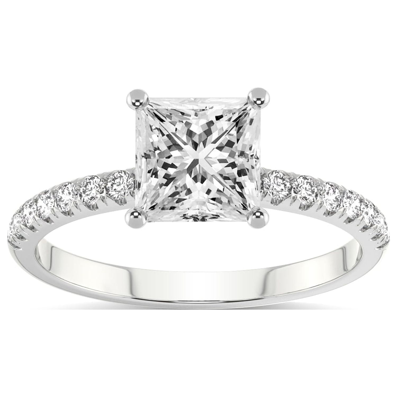 4 Carat IGI Certified Princess Shape Lab Grown Diamond Engagement Ring ...