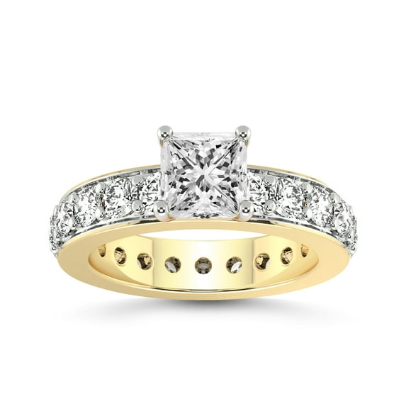 4 Carat IGI Certified Princess Shape Lab Grown Diamond Engagement Ring ...