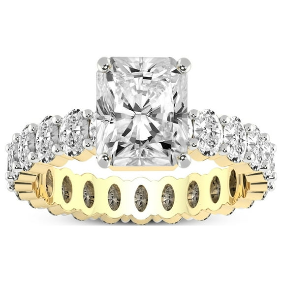 4 Carat IGI Certified Radiant Shape Lab Grown Diamond Engagement Ring ...