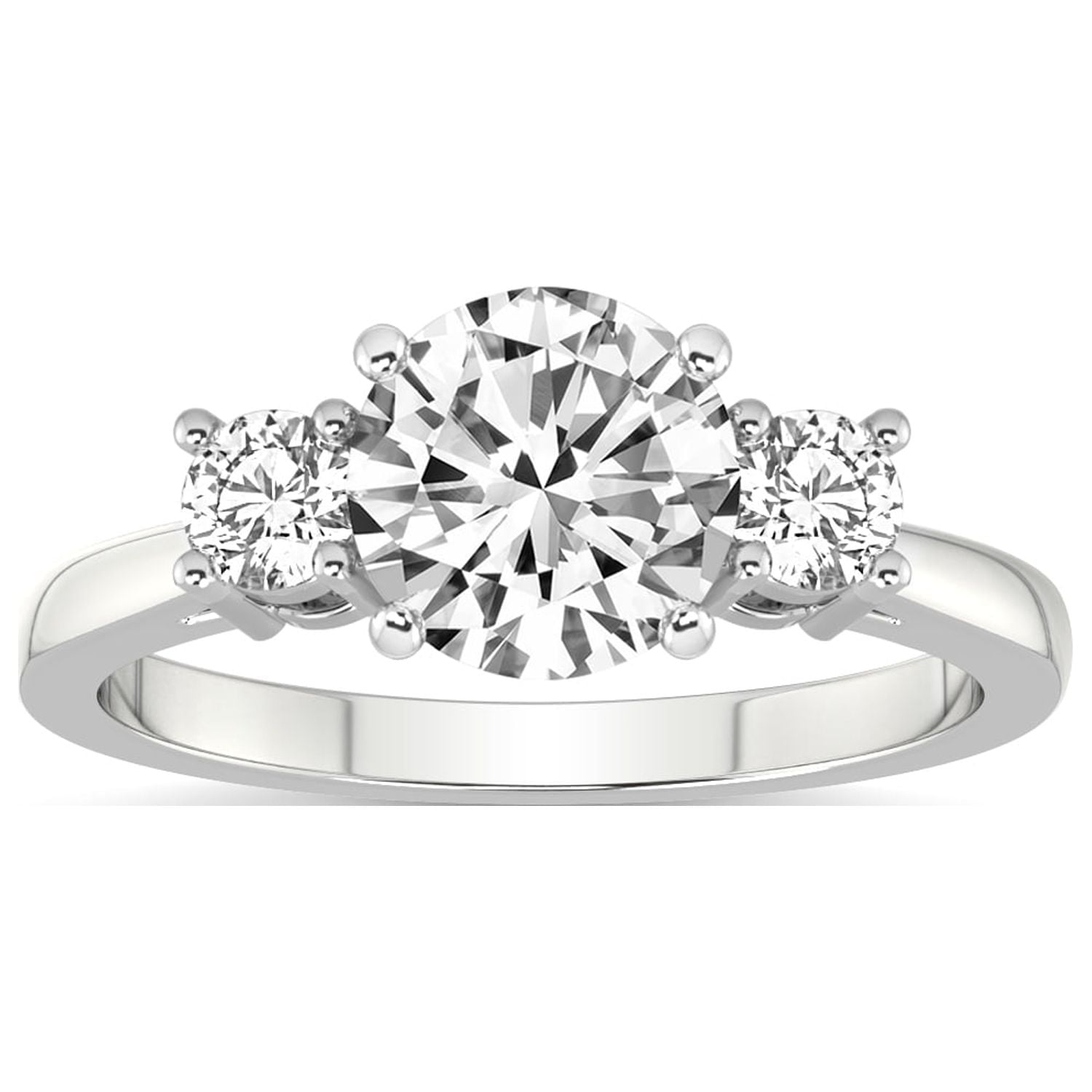IGI Certified 4 Carat Round Shape Lab Grown Diamond Engagement Ring ...