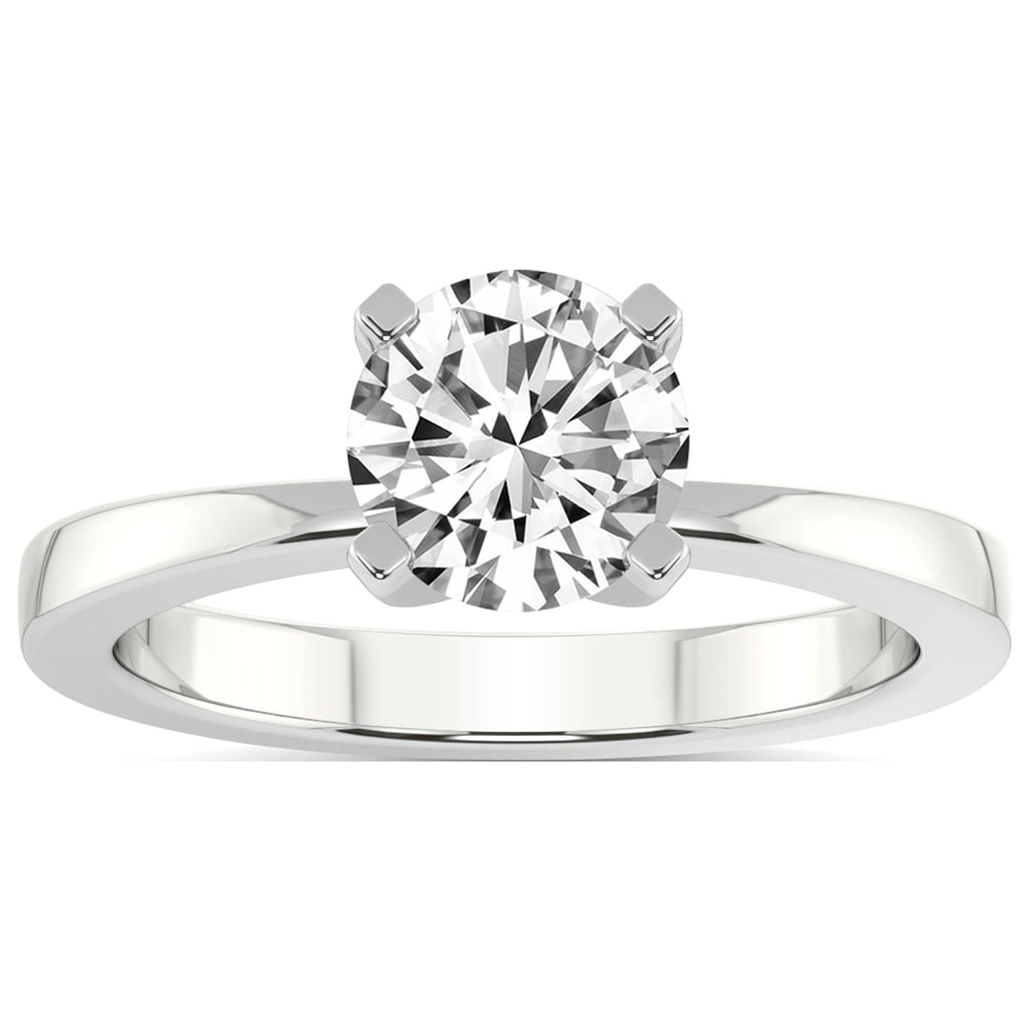 4 Carat IGI Certified Round Shape Lab Grown Diamond Engagement Ring ...