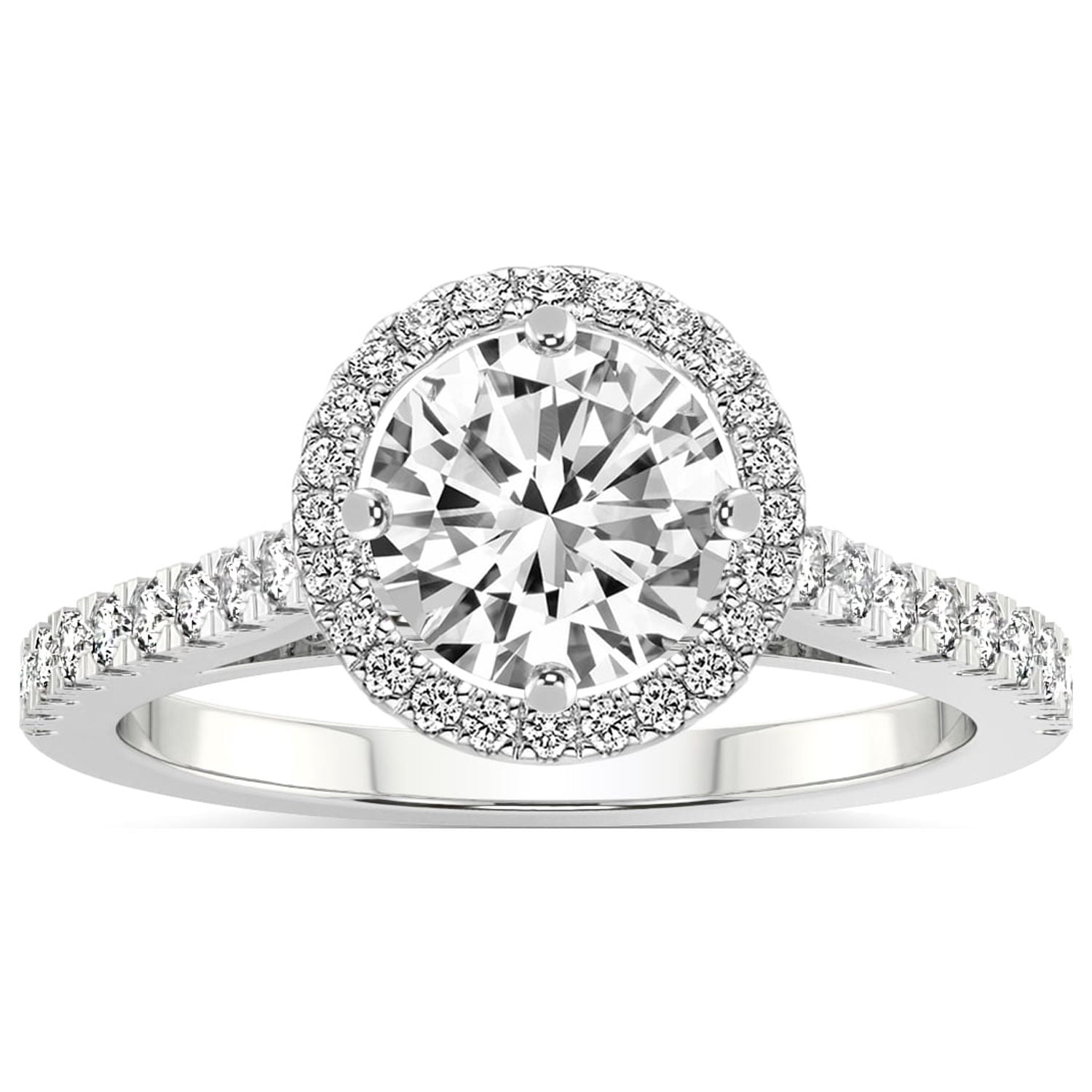 IGI Certified 4 Carat Round Shape Lab Grown Diamond Engagement Ring ...