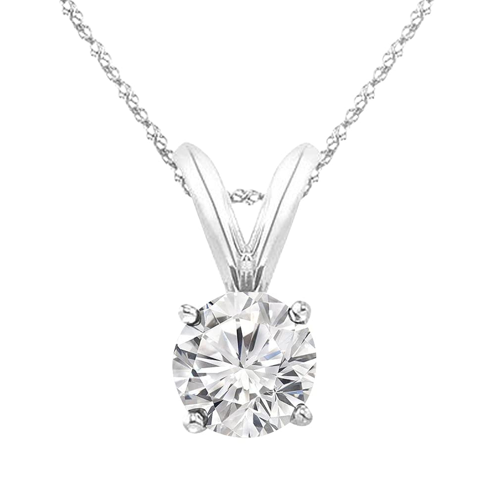 4 Carat Platinum Round Shape IGI Certified LAB GROWN Diamond Solitaire ...