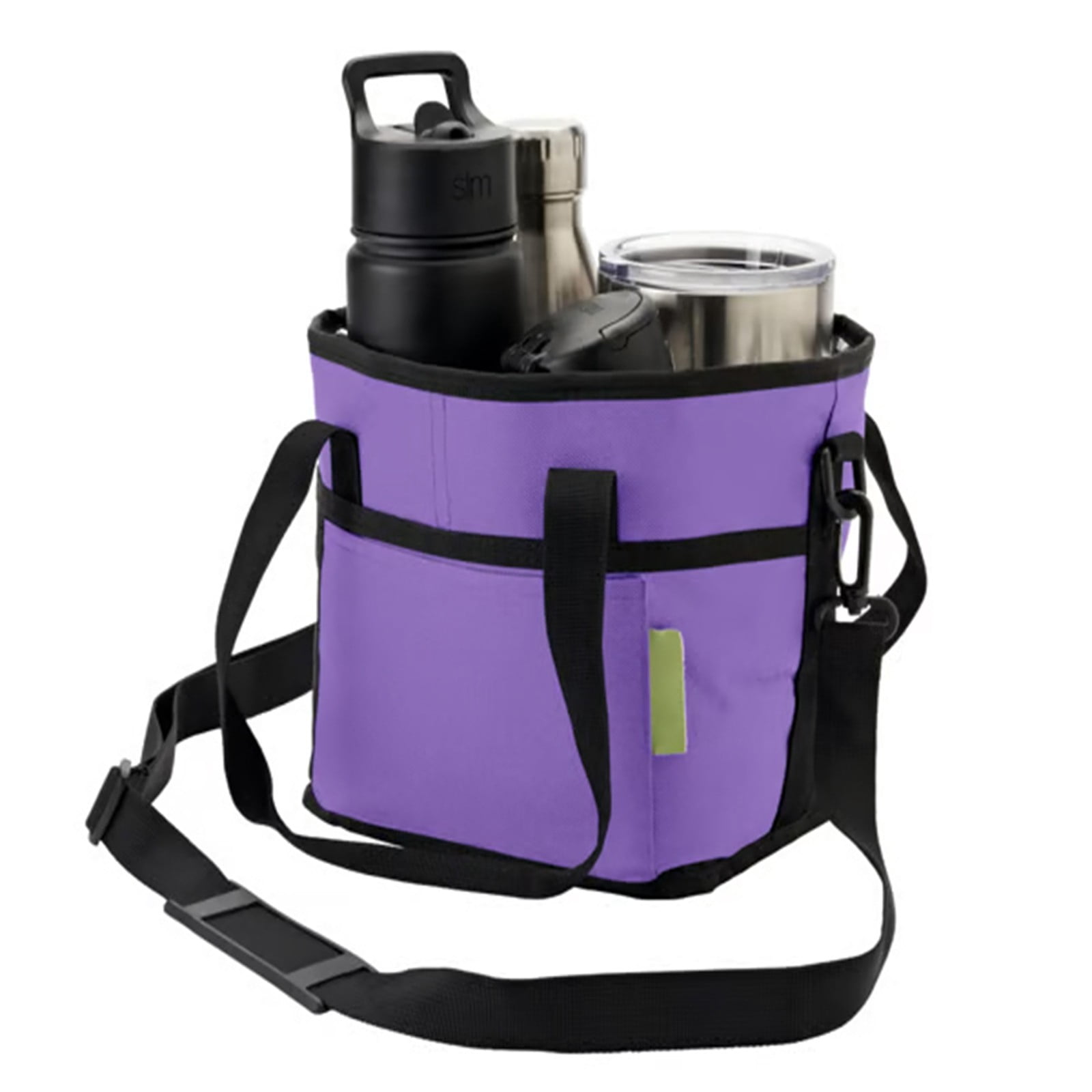 4-Carrier Water Bottle Caddy with Adjustable Strap, Leak-Proof Drink ...