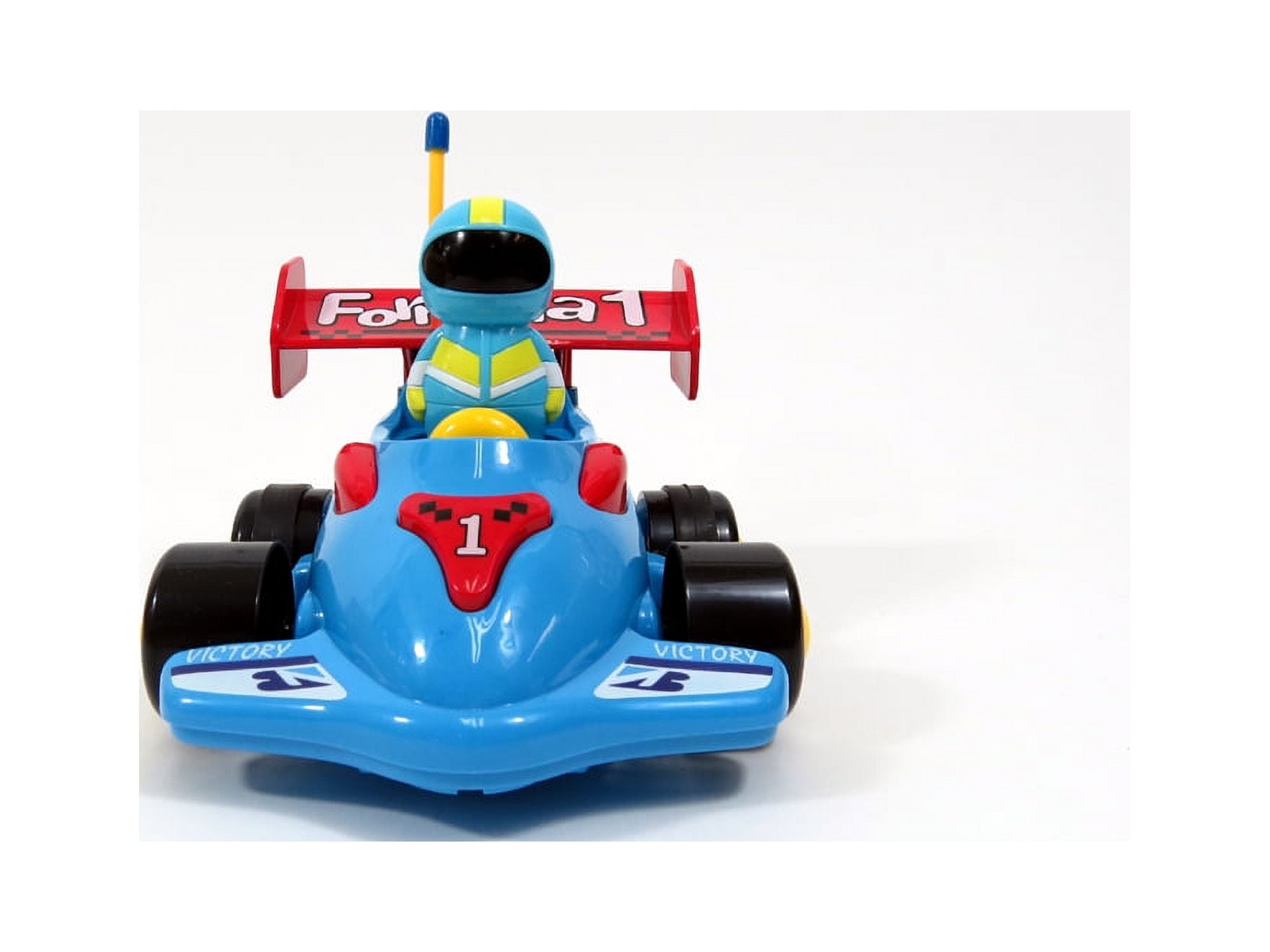 4" Cartoon R/C Formula Race Car Toy For Toddlers With Light & Sounds ...