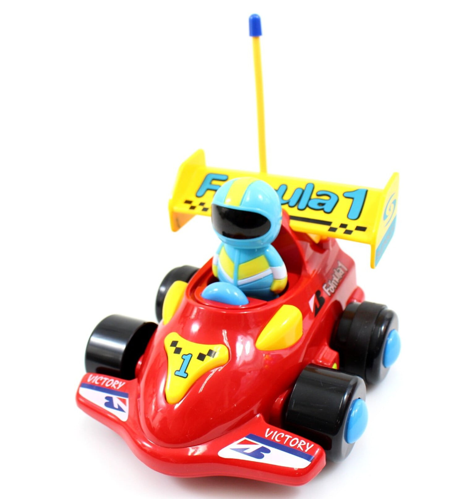 4" Cartoon RC Formula Race Car Remote Control Toy for Toddlers (Red ...