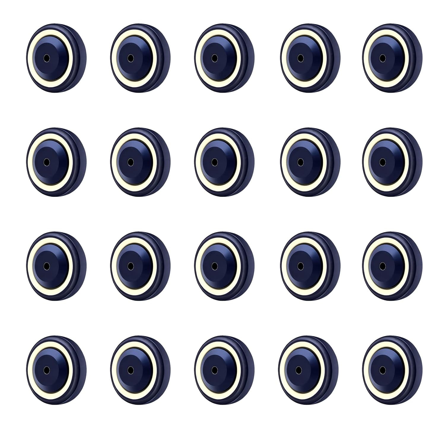 4" Casters, 3/8" Axle Shopping Cart Replacement Polyurethane Wheels ...