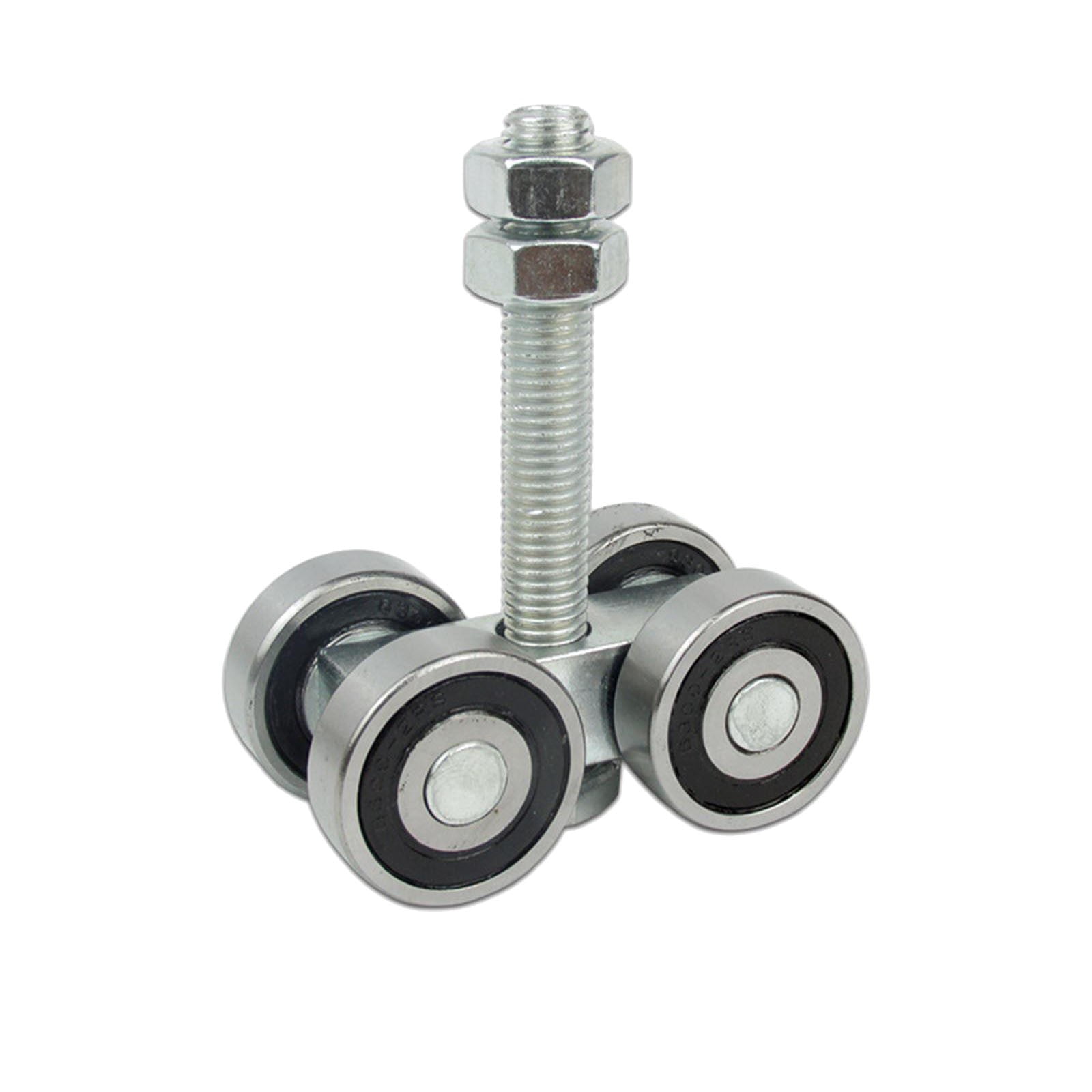 4 Casters with Stem Hanging Sliding Track Wheel Computer Chair Quiet ...
