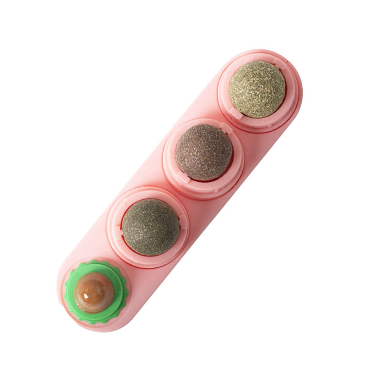 4 Catnip Silvervine Ball Toys, Extra Cat Energy Ball, Edible Cats Lick ...
