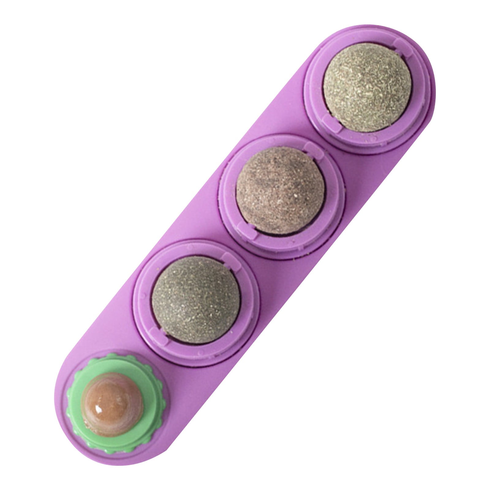 4 Catnip Silvervine Ball Toys, Extra Cat Energy Ball, Edible Cats Lick ...