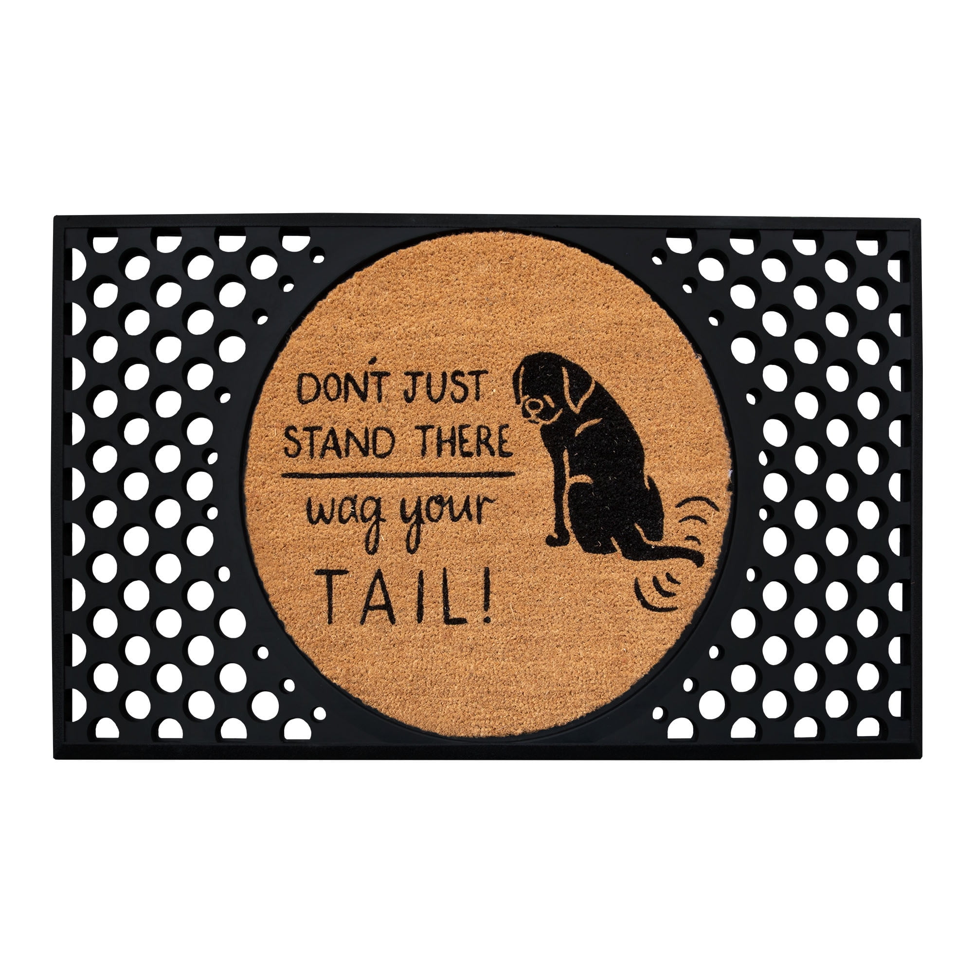 4 Cats & Dogs: Convertible 27 x 43.5" Entrance Mat, Wag Your Tail ...